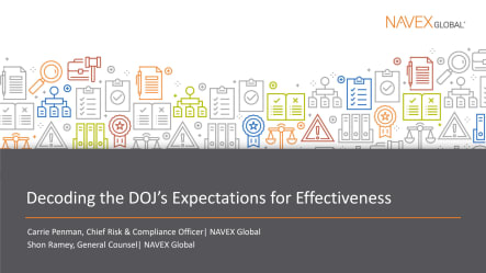 Decoding the DOJ’s Expectations for Effectiveness | NAVEX